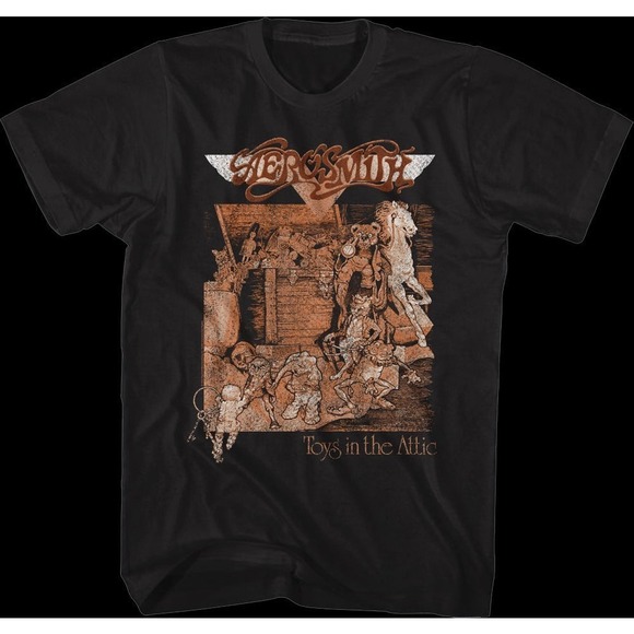 Gildan | Shirts | Toys In The Attic Album Cover Aerosmith Classic Retro ...